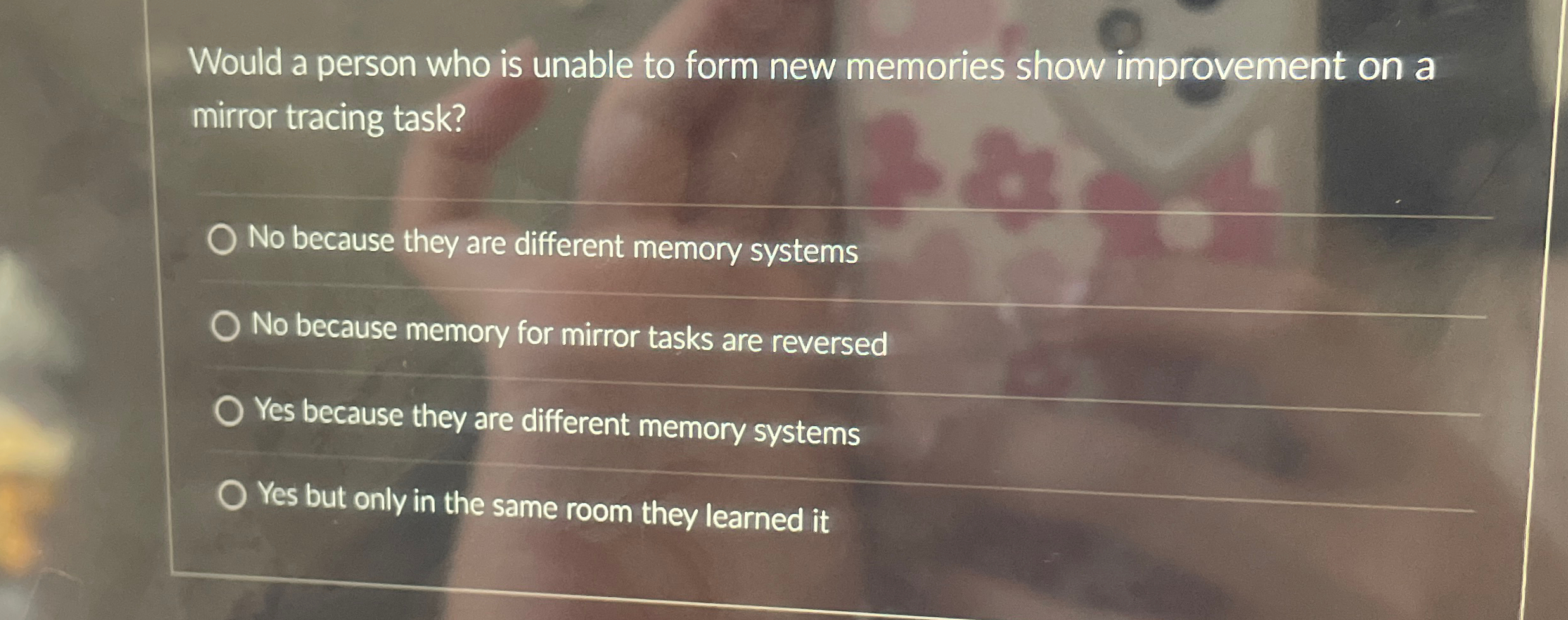 Solved Would a person who is unable to form new memories | Chegg.com