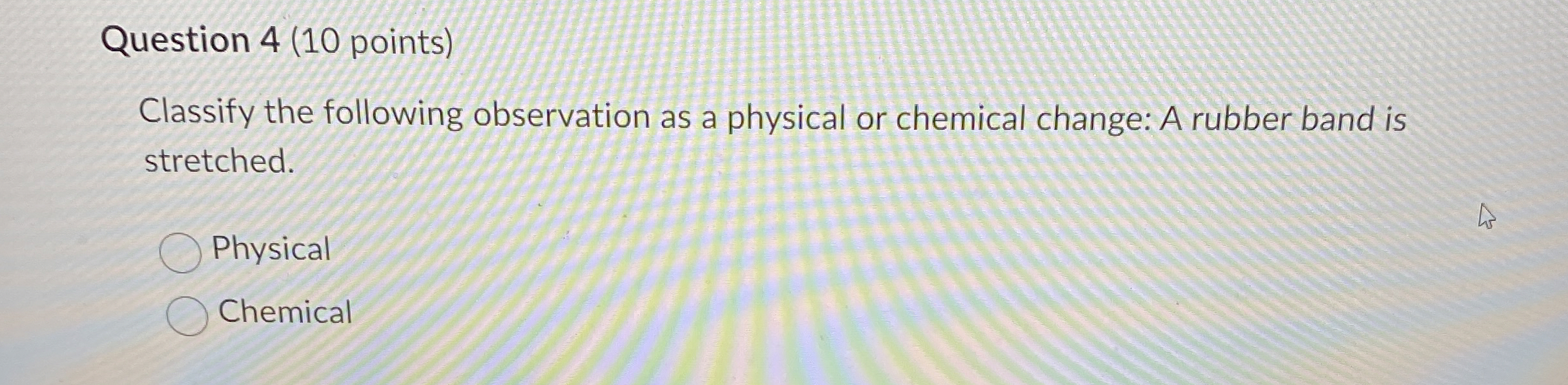 Solved Question 4 (10 ﻿points)Classify the following | Chegg.com