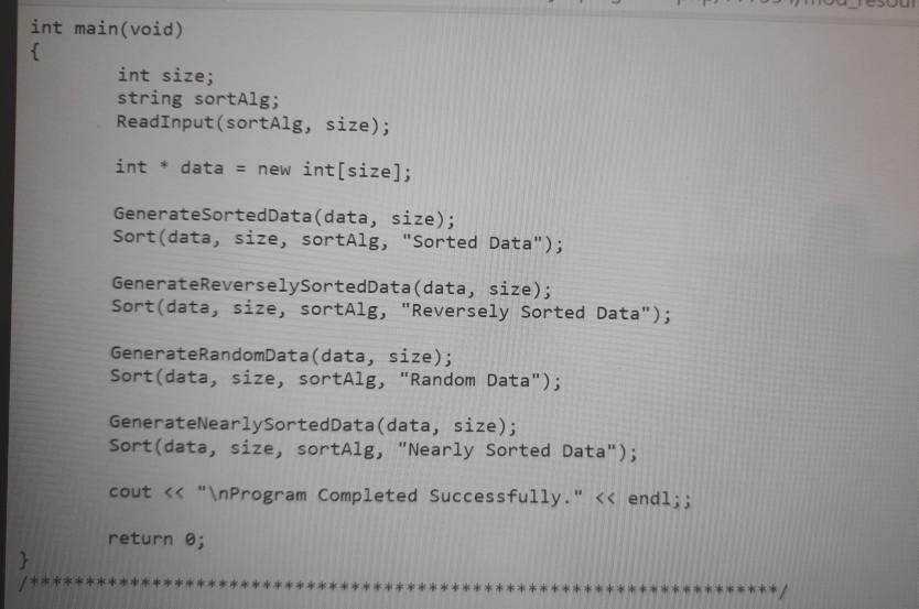 Solved Sorting and Asymptotic Complexity (Big-O) In this | Chegg.com