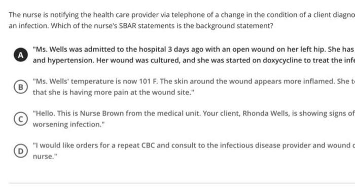 Solved The nurse is providing discharge teaching for a | Chegg.com