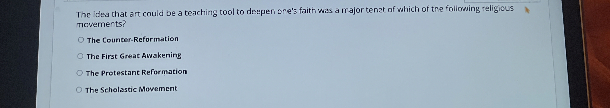 Solved The idea that art could be a teaching tool to deepen | Chegg.com