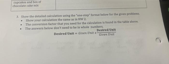 Solved 3. Show the detailed calculation using the "one-step" | Chegg.com
