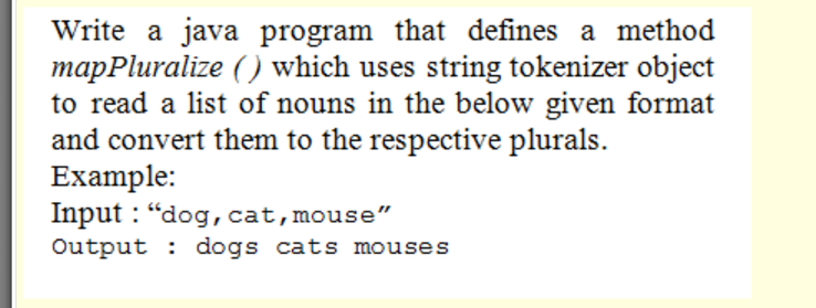 Solved Write a java program that defines a method | Chegg.com