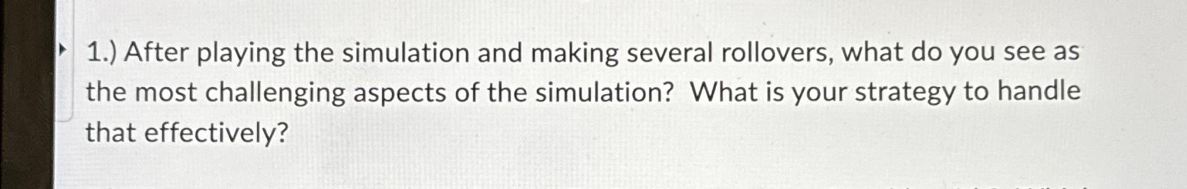 Solved MIKES BIKES SIMULATION ﻿After playing the simulation | Chegg.com