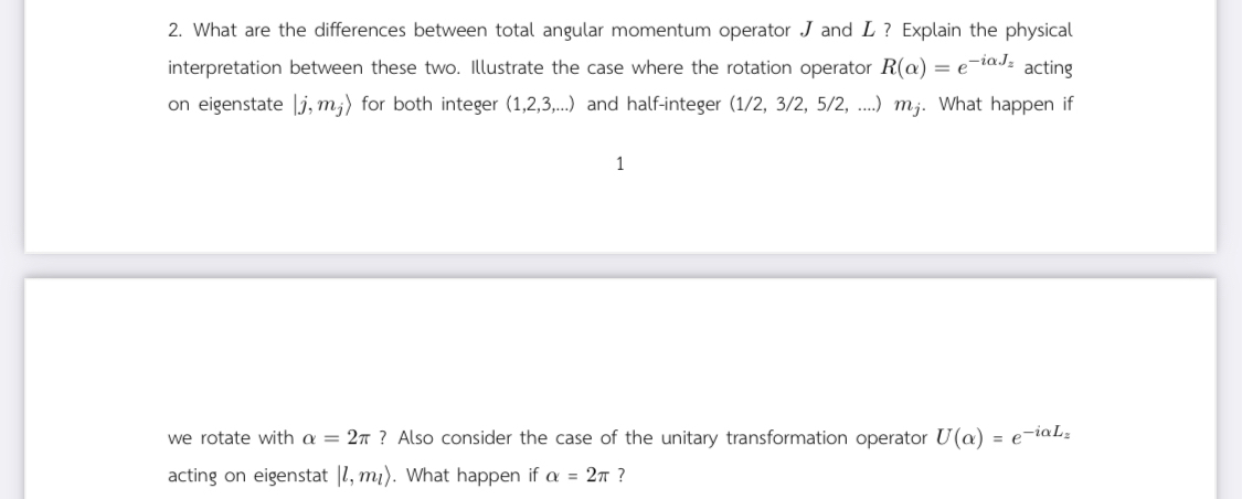 Solved What are the differences between total angular | Chegg.com