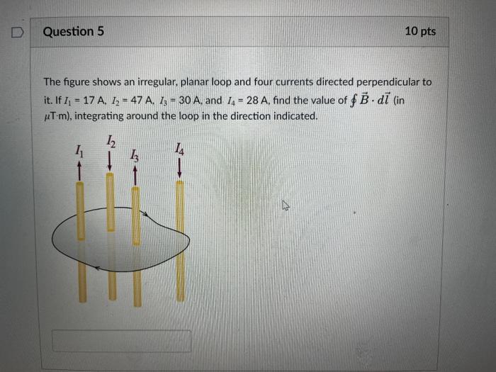 Solved The figure shows an irregular, planar loop and four | Chegg.com