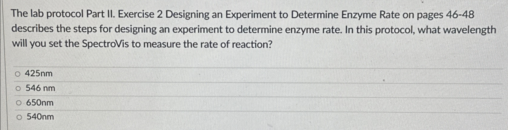 Solved The lab protocol Part II. ﻿Exercise 2 ﻿Designing an | Chegg.com