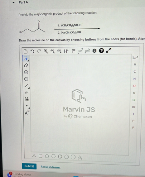 Solved Provide the major organic product of the following | Chegg.com