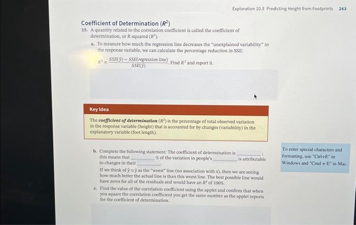 Solved Coefficient of Determination (R²) 15. A quantity | Chegg.com
