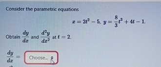 Solved Consider the parametric | Chegg.com