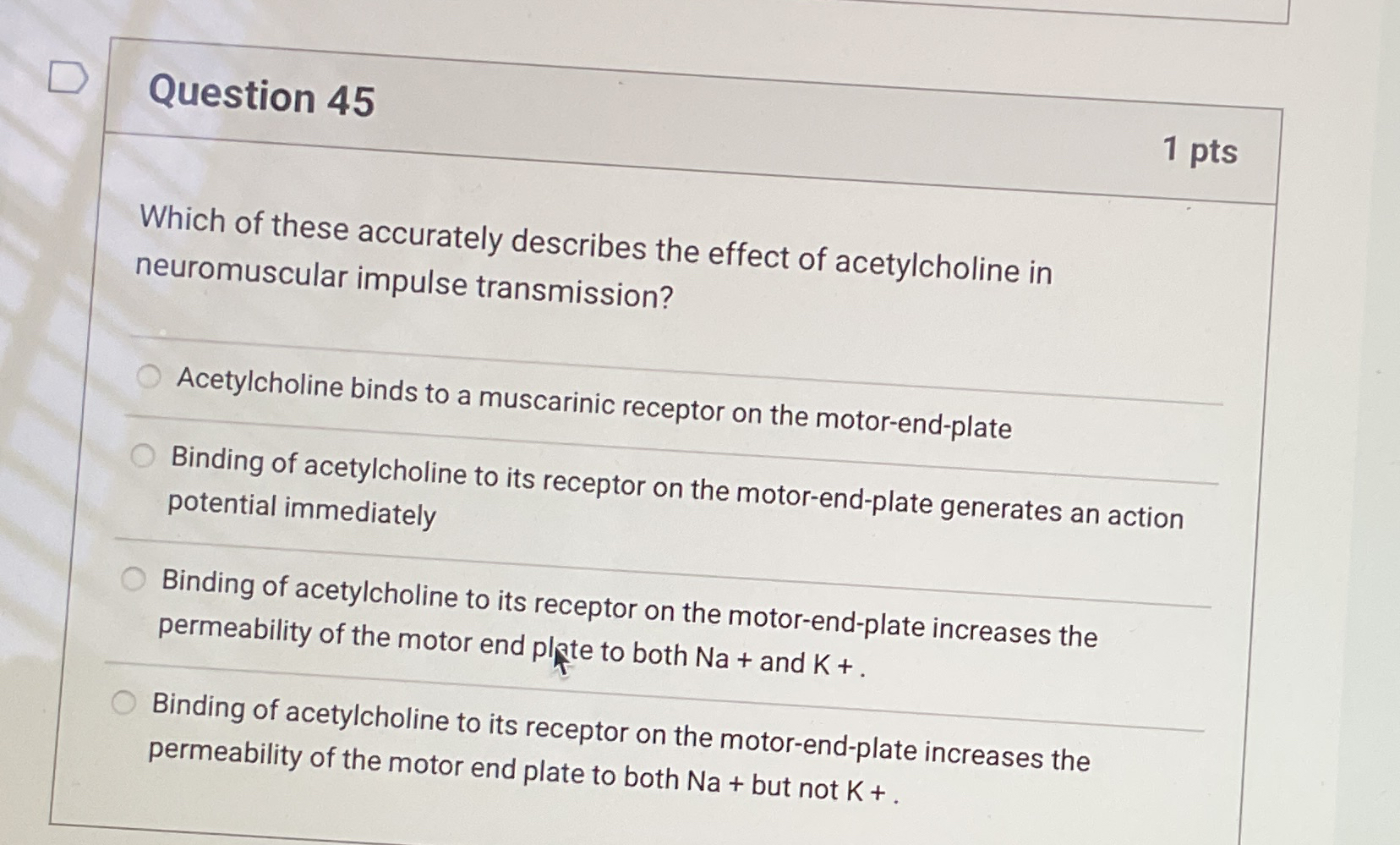 Solved Question 451 ﻿ptsWhich of these accurately describes | Chegg.com