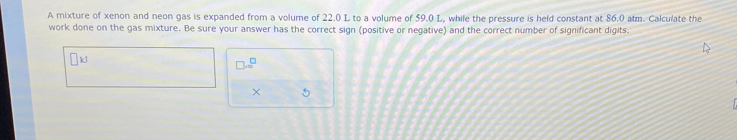 Solved A mixture of xenon and neon gas is expanded from a | Chegg.com