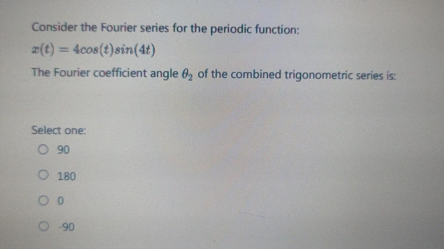 Solved Consider the Fourier series for the periodic | Chegg.com