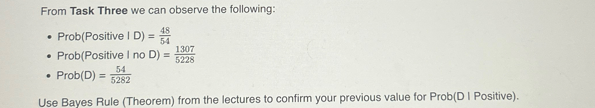 Solved From Task Three we can observe the following: | Chegg.com