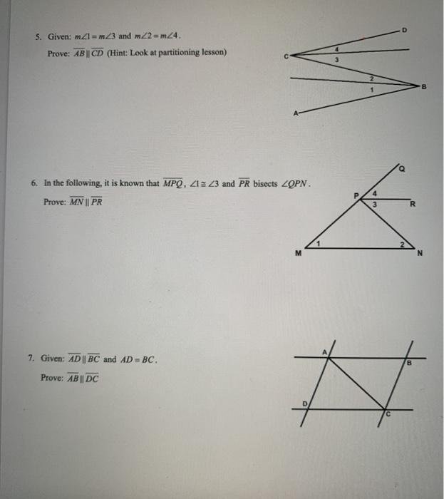 Solved REASONING 3. In the diagram shown below, ABC and MBF | Chegg.com