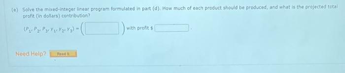 Solved Hort Manufacturing makes three producté. Each product | Chegg.com