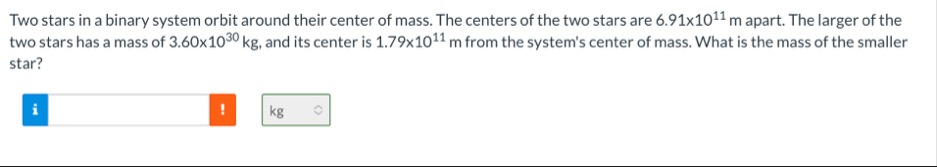 Solved Two stars in a binary system orbit around their | Chegg.com