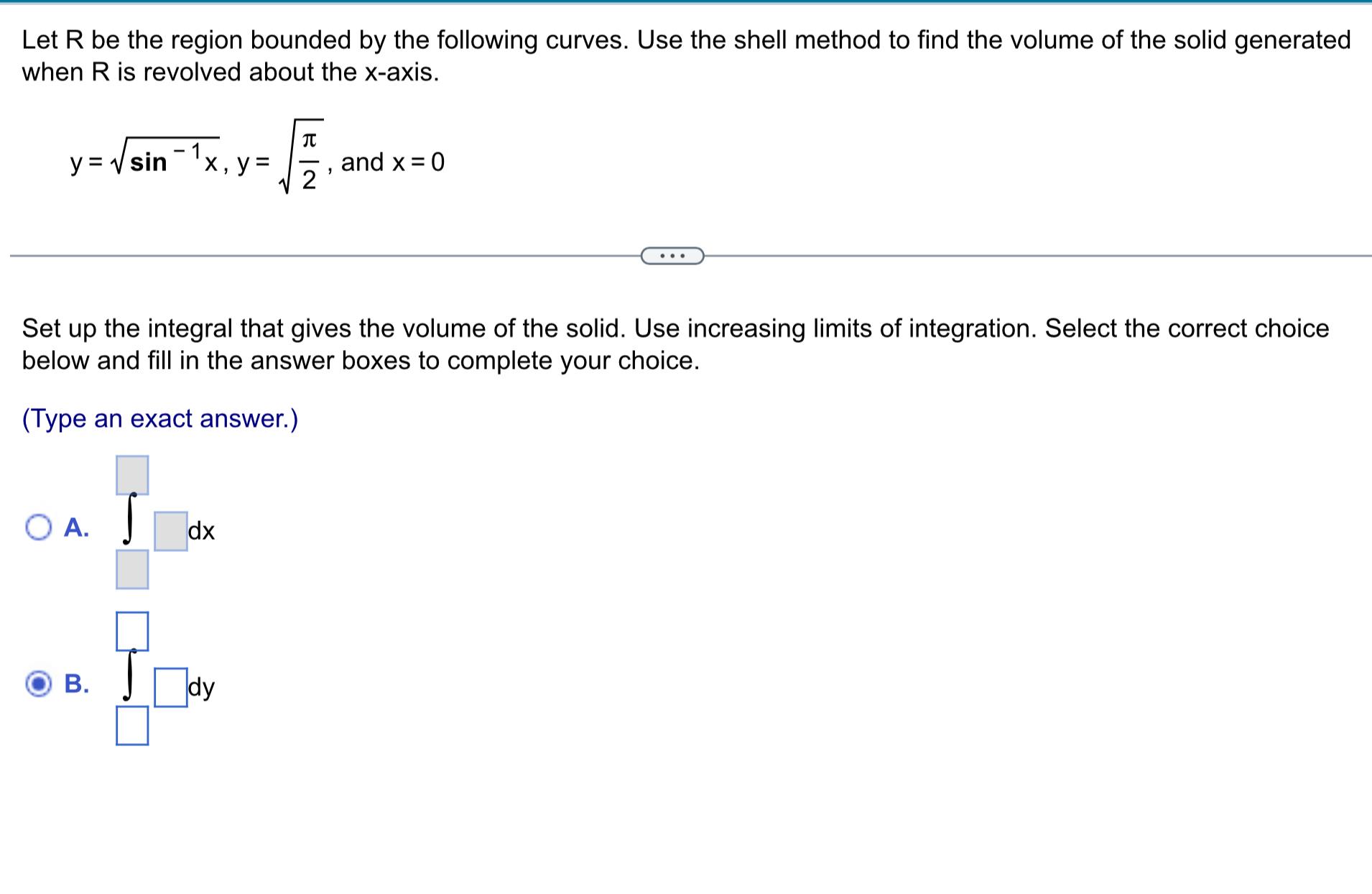 Solved Let R ﻿be the region bounded by the following curves. | Chegg.com