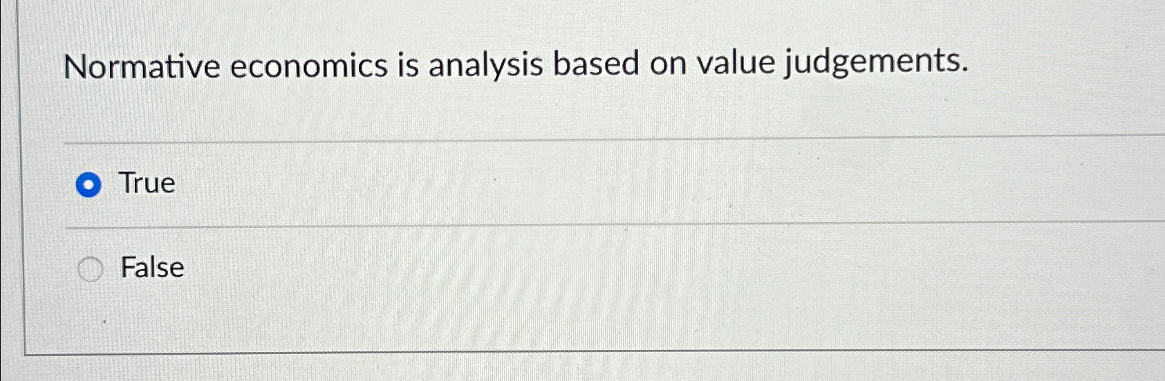 Solved Normative economics is analysis based on value | Chegg.com