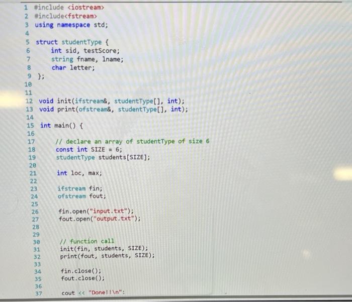 Solved Structs C++ please help me get the correct code and | Chegg.com