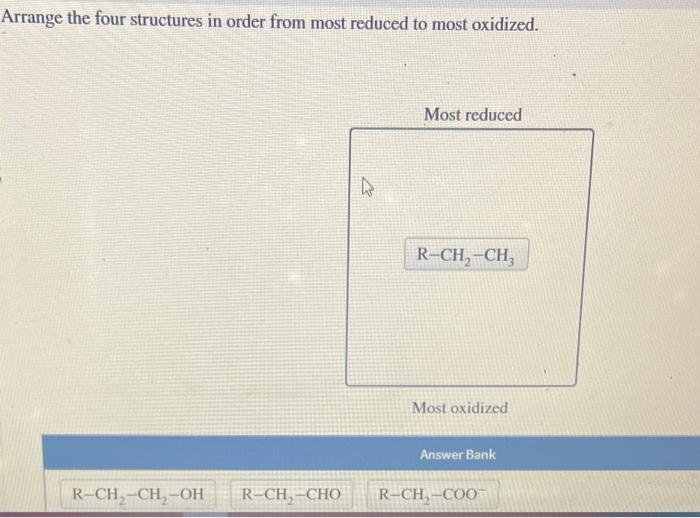 Arrange the four structures in order from most | Chegg.com