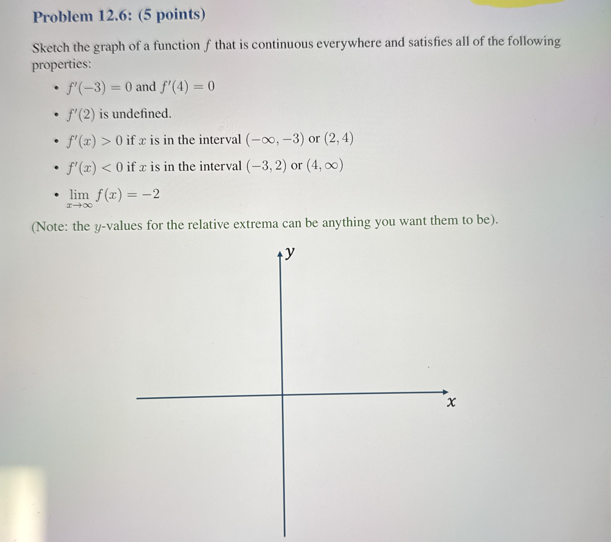 Problem 12.6: (5 points)Sketch the graph of a | Chegg.com Problem 12.6: (5 points)Sketch the graph of a | Chegg.com