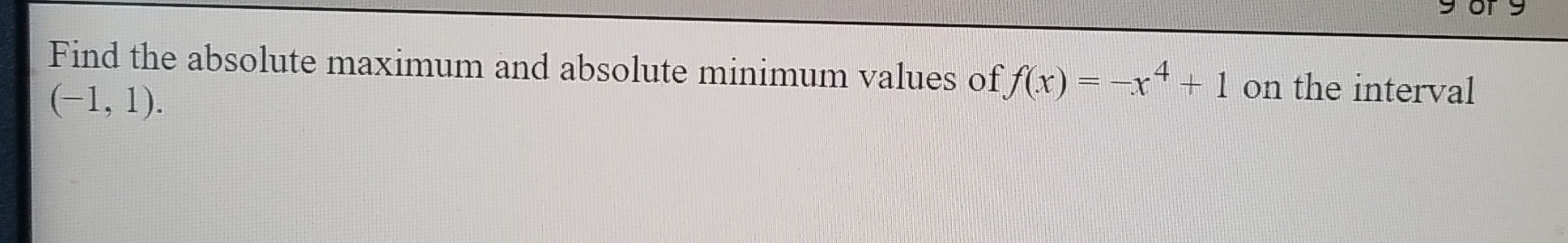 Solved Find the absolute maximum and absolute minimum values | Chegg.com