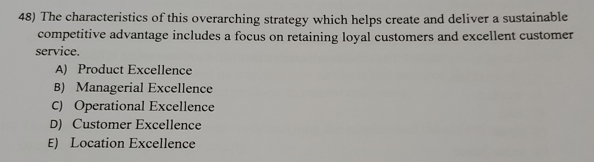 Solved The characteristics of this overarching strategy | Chegg.com
