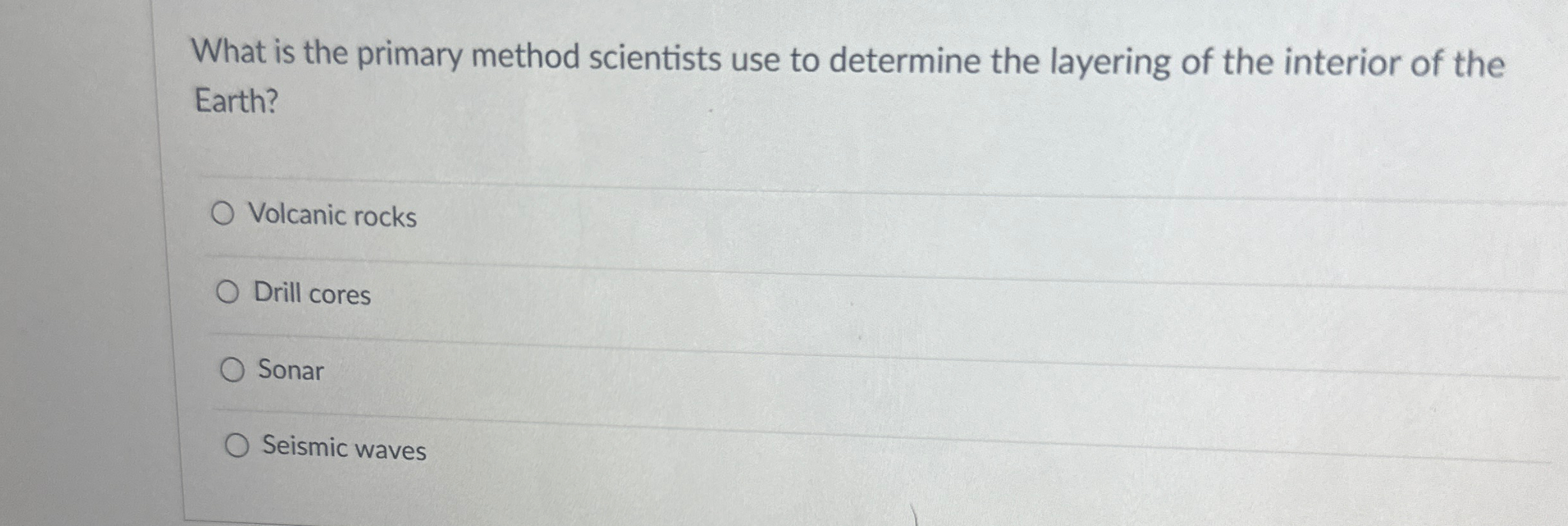 Solved What is the primary method scientists use to | Chegg.com