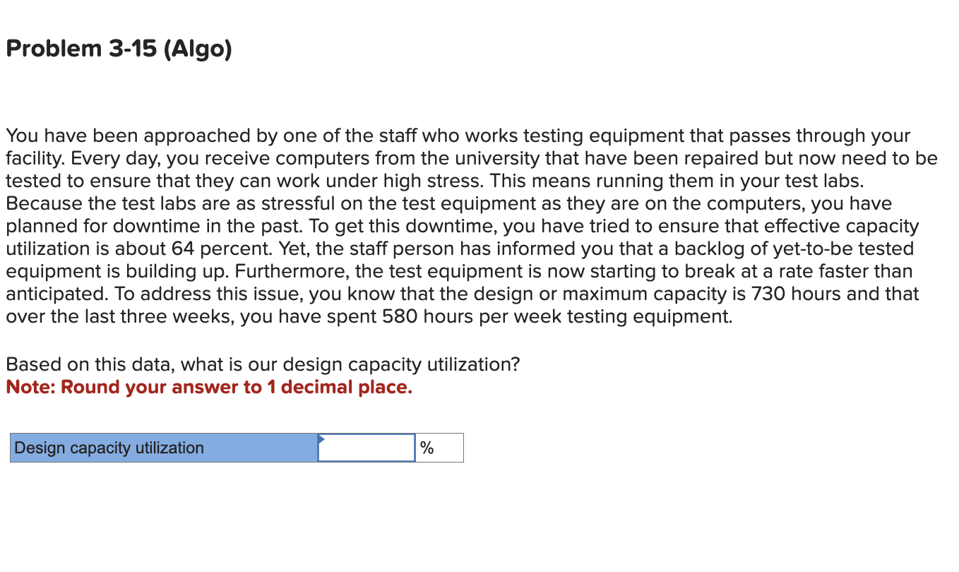Solved Problem 3-5 (Algo)Problem 3-15 (Algo)You have been | Chegg.com
