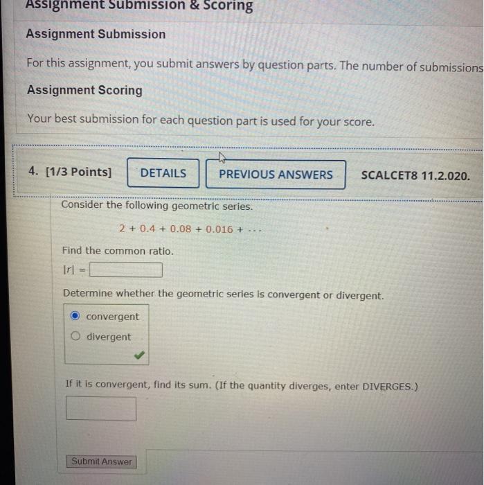Solved Assignment Submission & Scoring Assignment Submission | Chegg.com