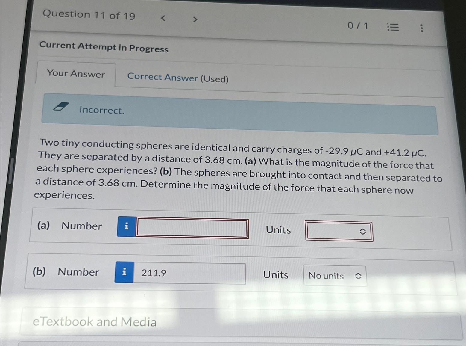 Solved Question 11 of 19\\n(0)/(1)\\nCurrent Attempt in | Chegg.com
