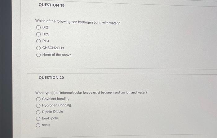 Solved QUESTION 16 Which of the following will have the | Chegg.com
