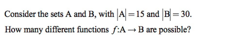 Solved Consider the sets A and B, ﻿with |A|=15 ﻿and | Chegg.com