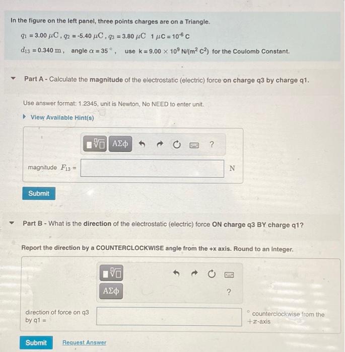 Solved Learning Goal: Learning Ojective -- Electric Force in | Chegg.com
