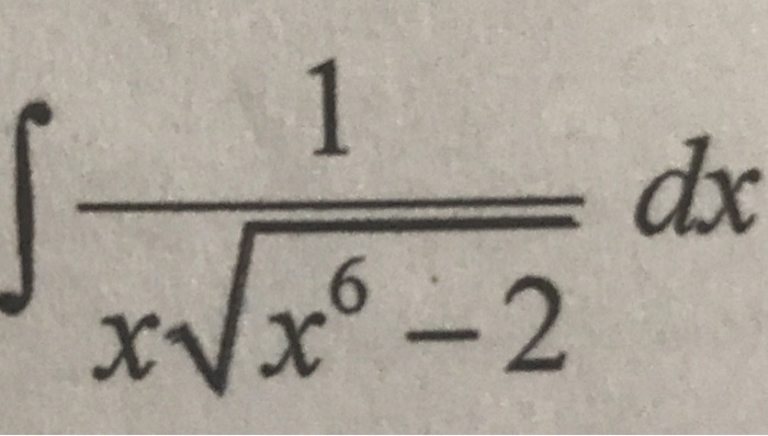 Solved 1 dx xVxo - 2 9 | Chegg.com