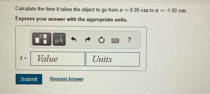 Solved An object is undergoing SHM with period 0.300 s and | Chegg.com