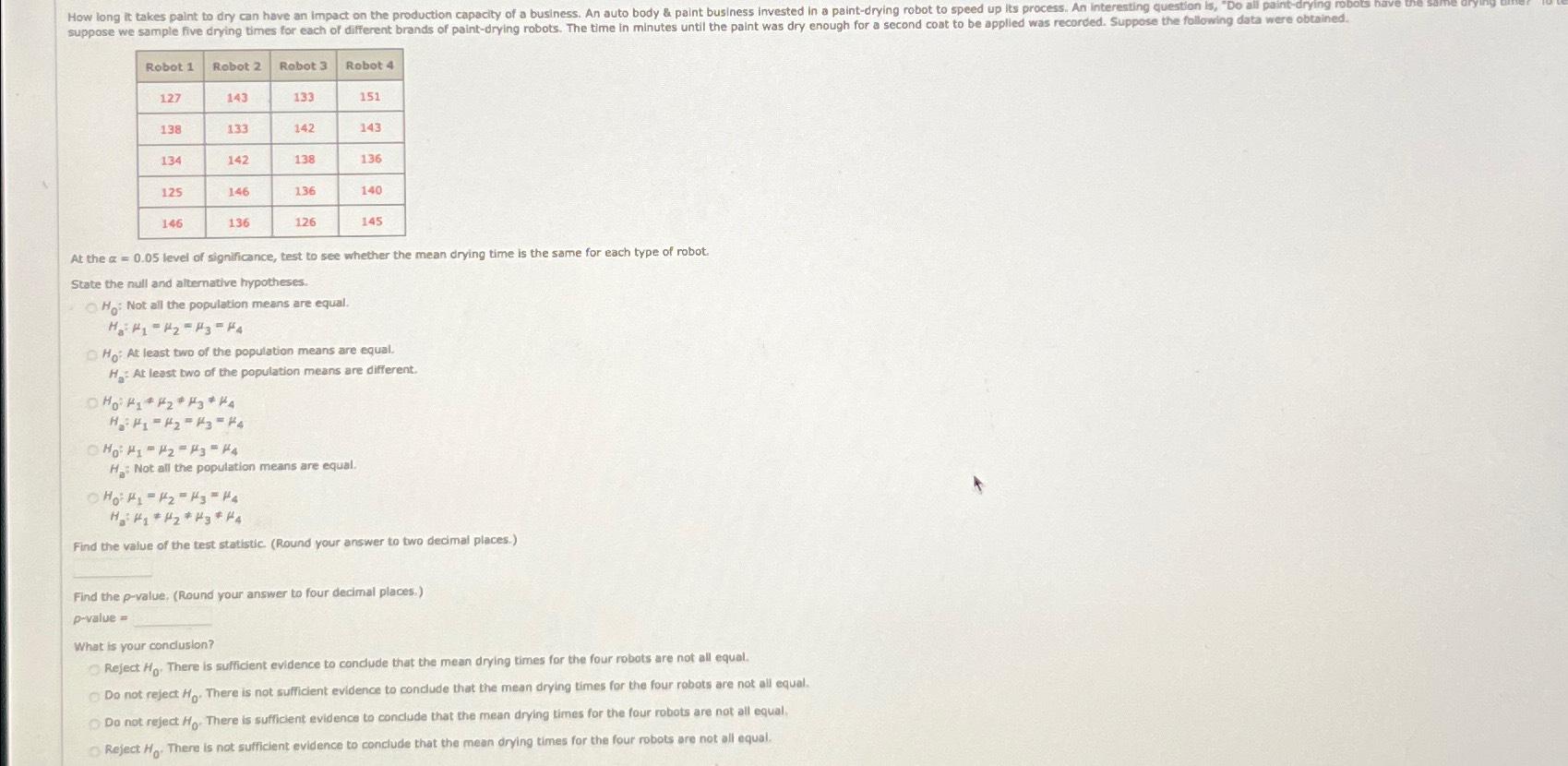 Solved \table[[Robot 1,Robot 2,Robot 3,Robot | Chegg.com