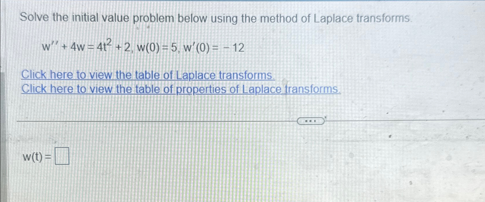 Solved 3.Solve the initial value problem below using the | Chegg.com