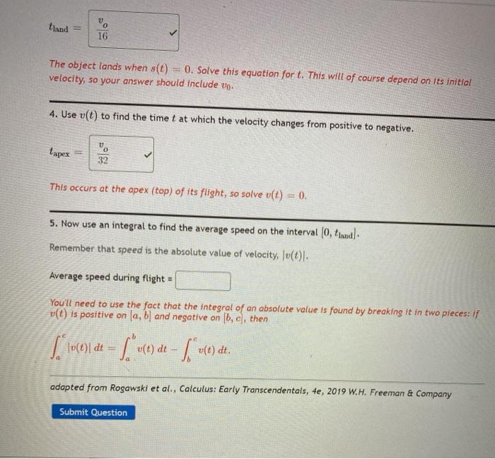 Solved An object is tossed into the air vertically from | Chegg.com