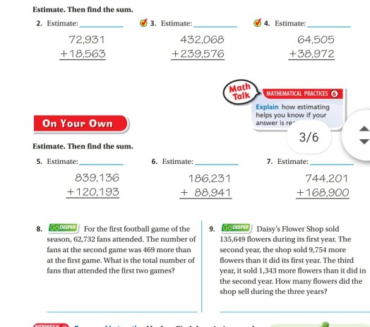 Solved 3. Estimate: 4. Estimate: Estimate. Then find the | Chegg.com