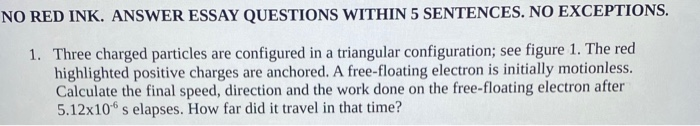 Solved NO RED INK. ANSWER ESSAY QUESTIONS WITHIN 5 | Chegg.com