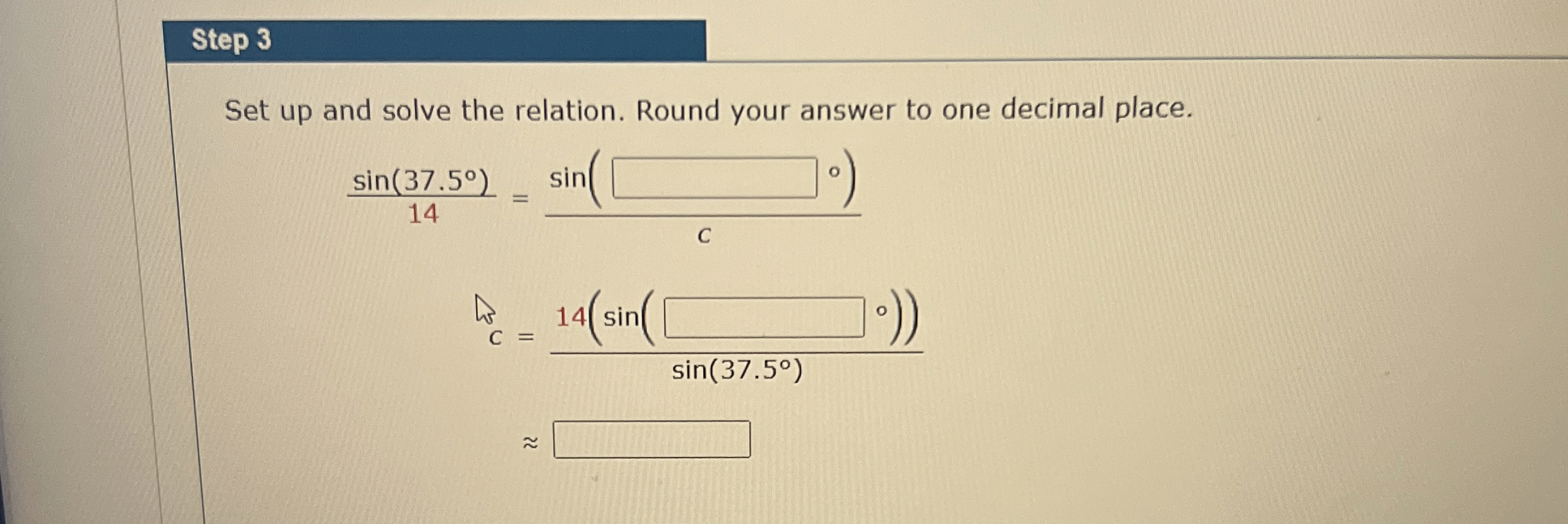 Solved Step 3Set up and solve the relation. Round your | Chegg.com