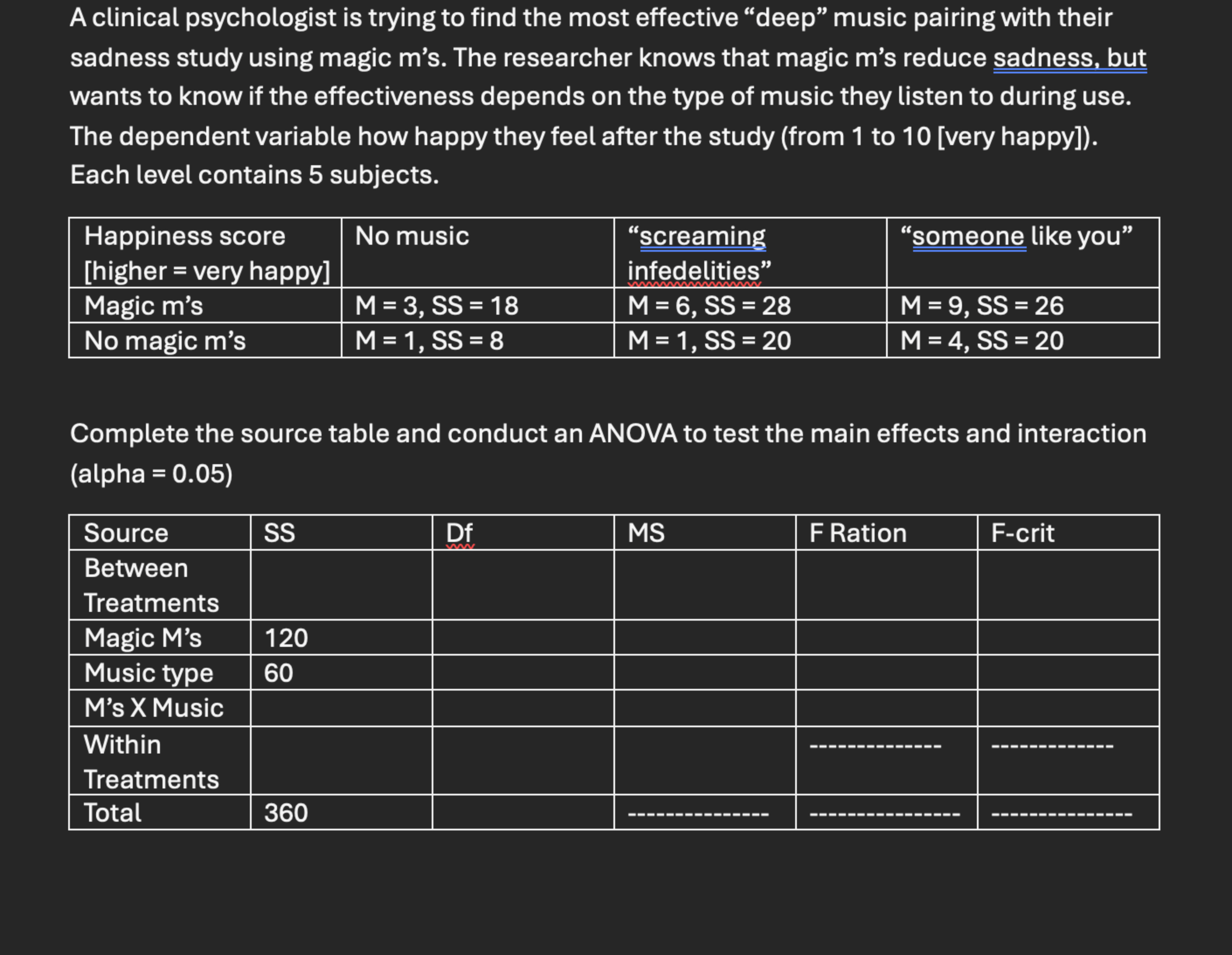 Solved Please show work and formulas when solving the table. | Chegg.com