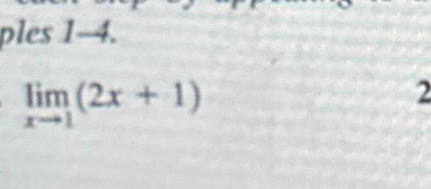 Solved limx→1(2x+1) | Chegg.com