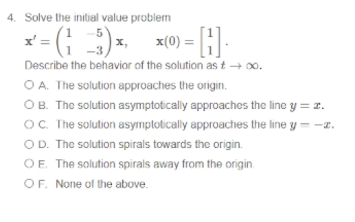 Solved 4. Solve the initial value problem | Chegg.com