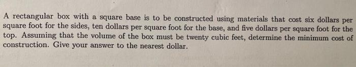 Solved part 1: find the maximum possible area of a rectangle | Chegg.com