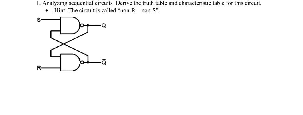 Solved 1. Analyzing sequential circuits Derive the truth | Chegg.com