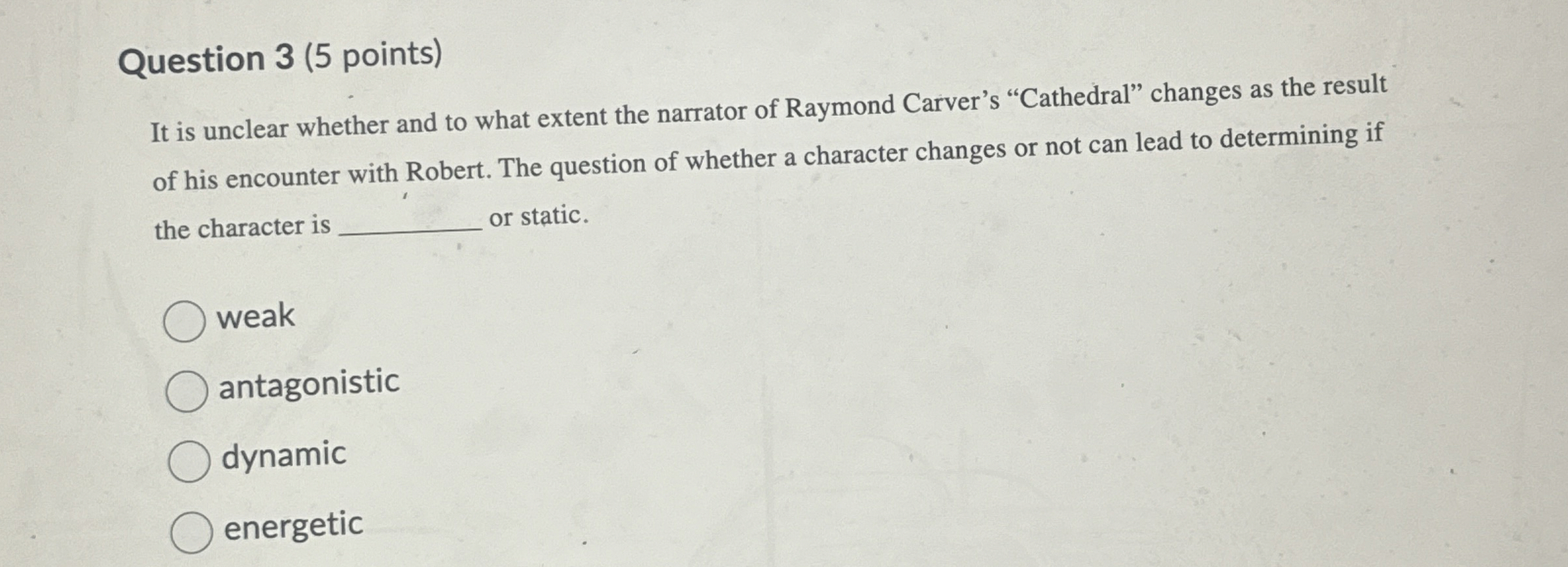 Solved Question 3 (5 ﻿points)It is unclear whether and to | Chegg.com