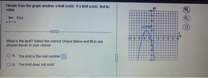 Solved Use the graph of F to find the given limit. When | Chegg.com